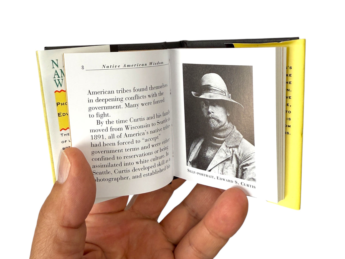 Native American Wisdom mini book hardcover w dust jacket with BW photos ...